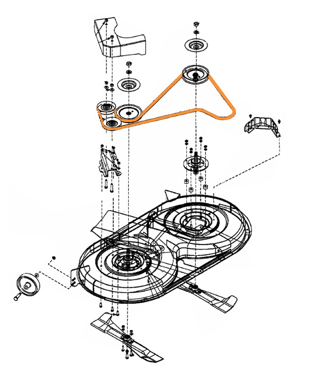 Comment trouver la référence courroie de tracteur tondeuse